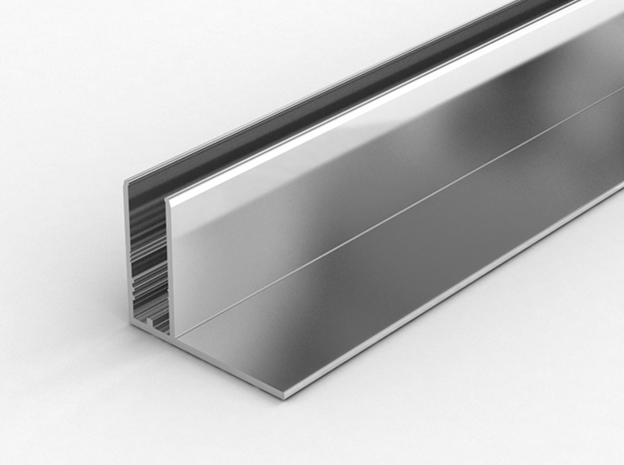 Aluminium F Section 10mm 6.5m - JR Store