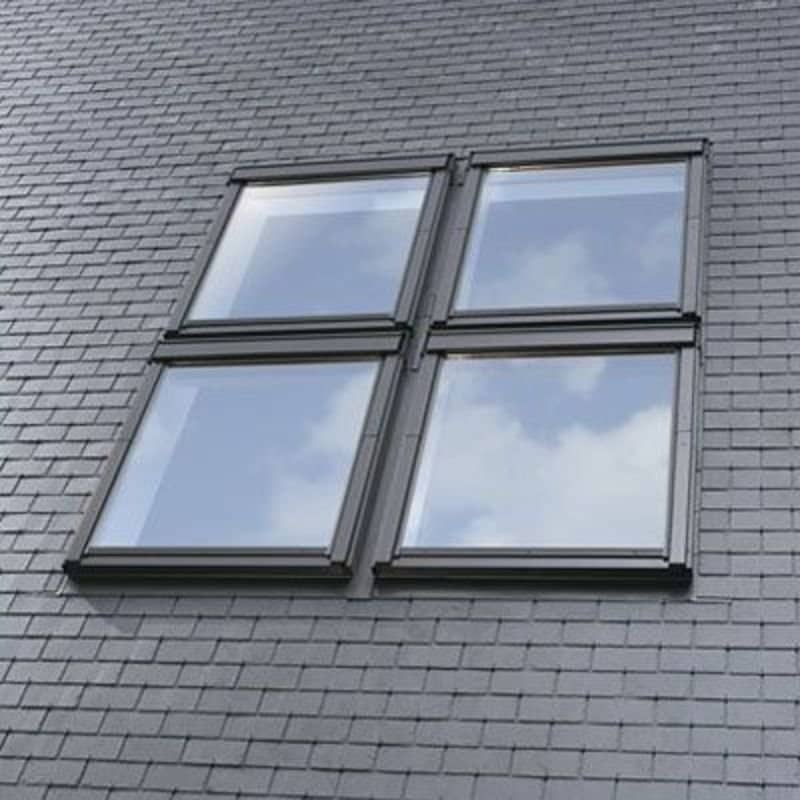 VELUX EKW - 2 VERTICAL & 2 SIDE BY SIDE - C01 & C04 Flashing - JR Store